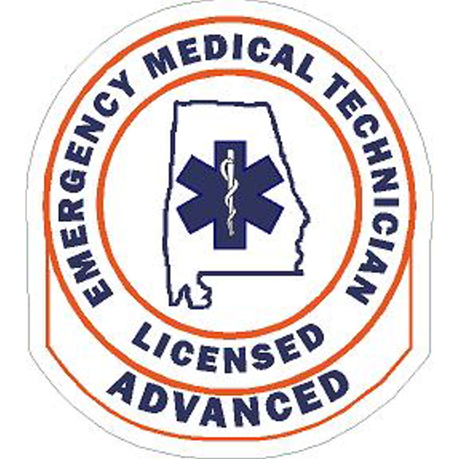 Alabama Advanced Emergency Medical Technician EMT - Vinyl Sticker at ...