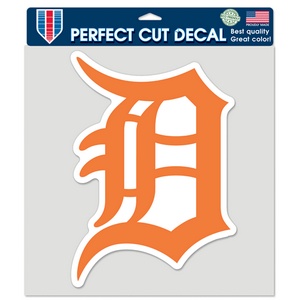 Detroit Tigers Orange - 8x8 Full Color Die Cut Decal at Sticker Shoppe