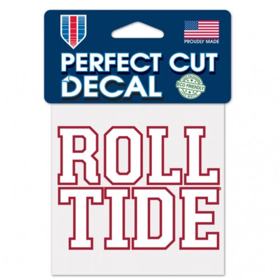 University Of Alabama Crimson Tide Roll Tide - 4x4 Die Cut Decal at ...