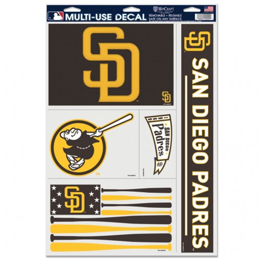 San Diego Padres 2020 Logo - Set of 5 Ultra Decals at Sticker Shoppe