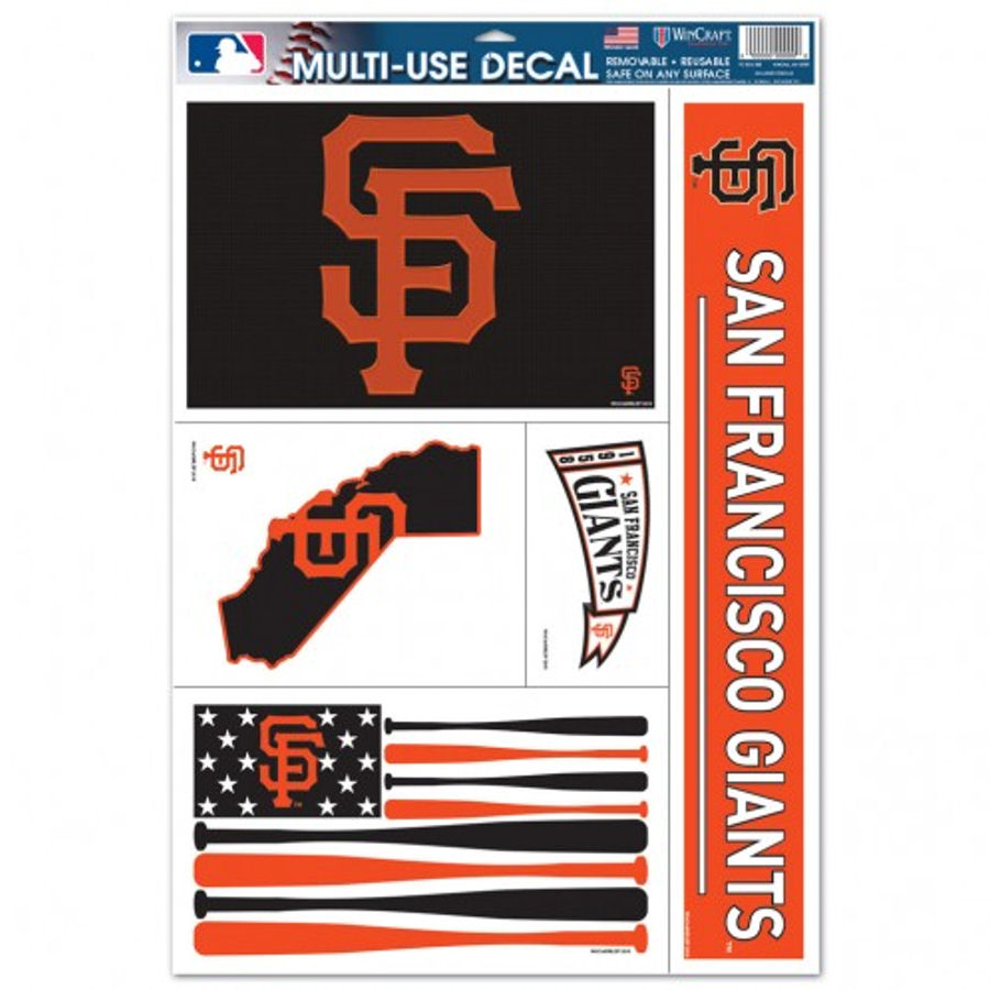 San Francisco Giants - Set of 5 Ultra Decals at Sticker Shoppe