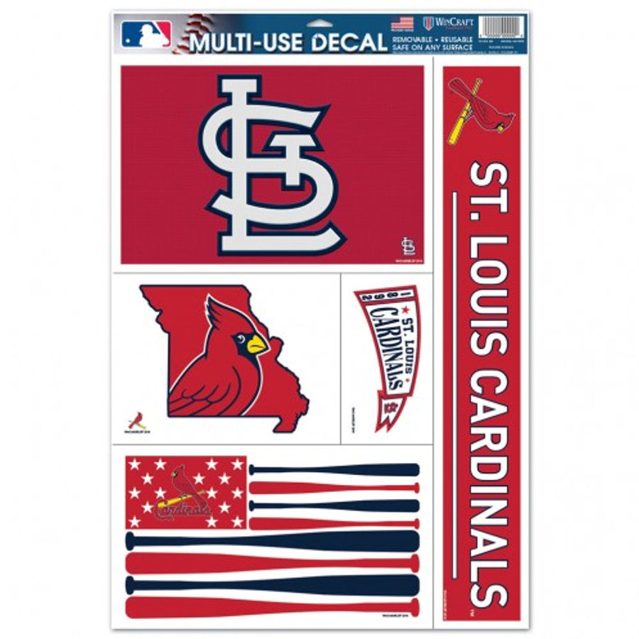 St. Louis Cardinals - Set of 5 Ultra Decals at Sticker Shoppe