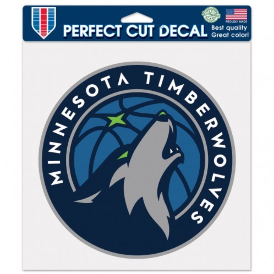 Minnesota Timberwolves Logo - 8x8 Full Color Die Cut Decal at Sticker ...