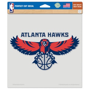 Atlanta Hawks - 8x8 Full Color Die Cut Decal at Sticker Shoppe