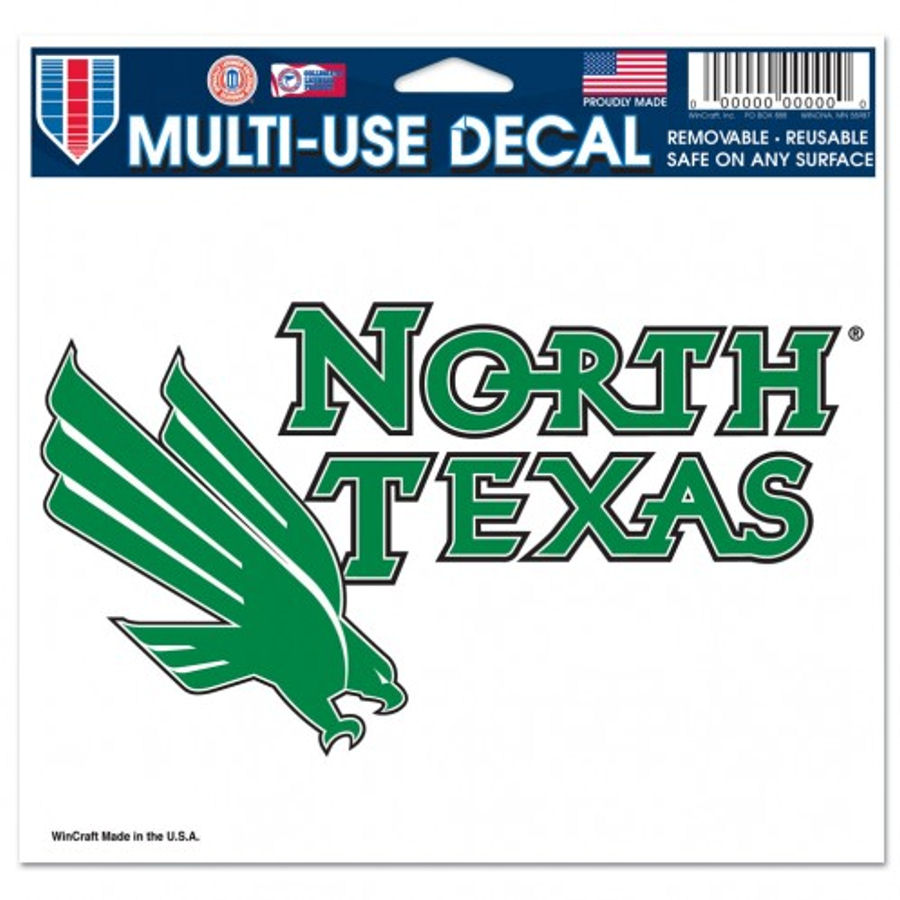 University Of North Texas Mean Green - 5x6 Ultra Decal at Sticker Shoppe