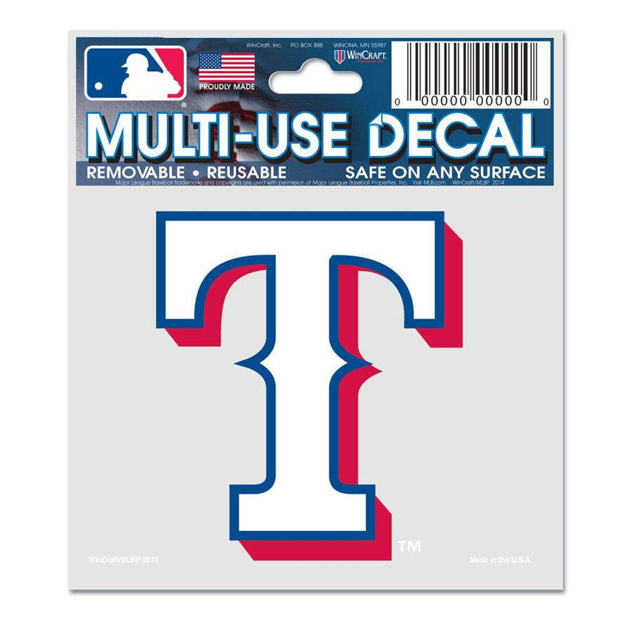 Texas Rangers - 3x4 Ultra Decal at Sticker Shoppe