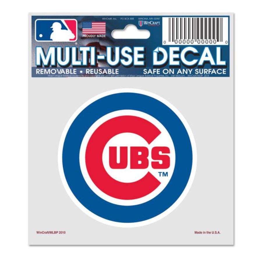 Chicago Cubs - 3x4 Multi Use Decal at Sticker Shoppe