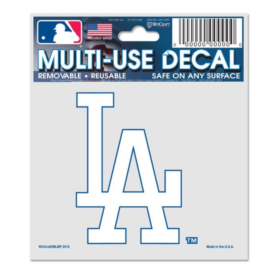 Los Angeles Dodgers - 3x4 Multi Use Decal at Sticker Shoppe