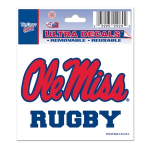 University Of Mississippi Ole Miss Rebels Rugby - 3x4 Ultra Decal at ...