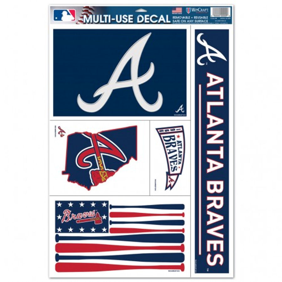 Atlanta Braves - Set of 5 Ultra Decals at Sticker Shoppe
