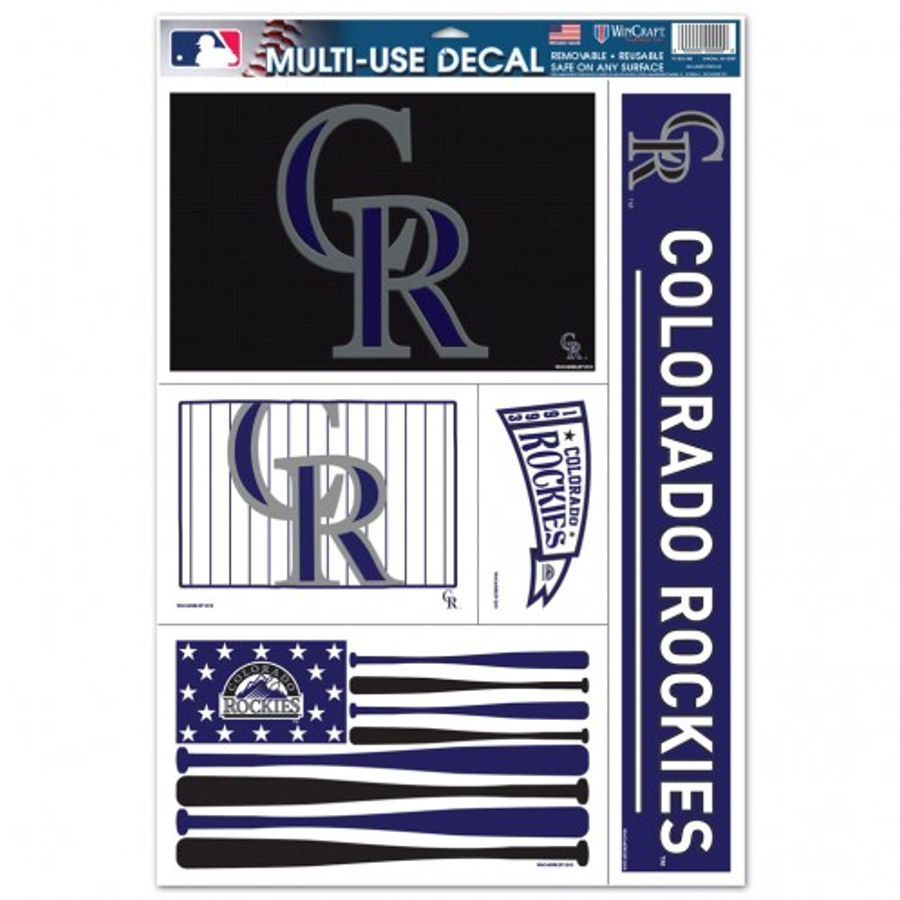 Colorado Rockies - Set of 5 Ultra Decals at Sticker Shoppe