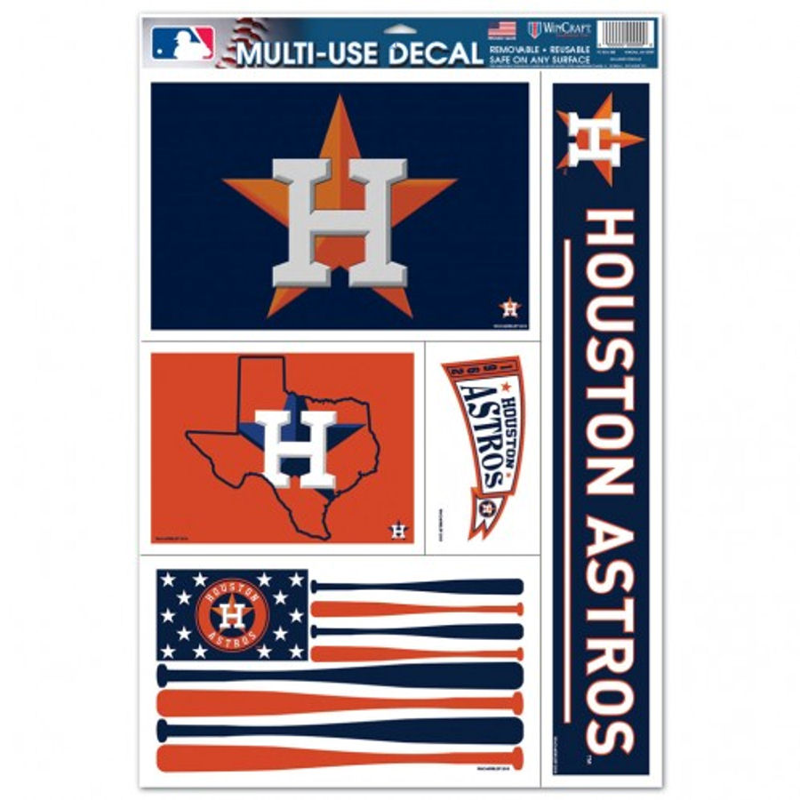 Houston Astros - Set of 5 Ultra Decals at Sticker Shoppe