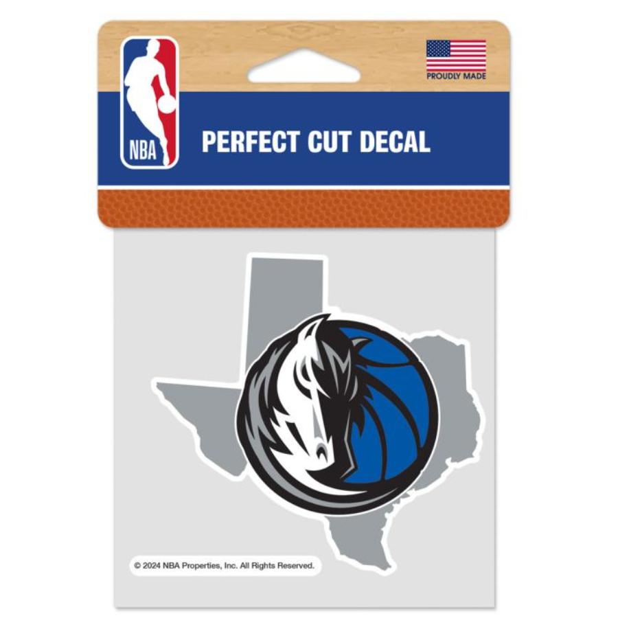 Dallas Mavericks Home State Texas - 4x4 Die Cut Decal at Sticker Shoppe