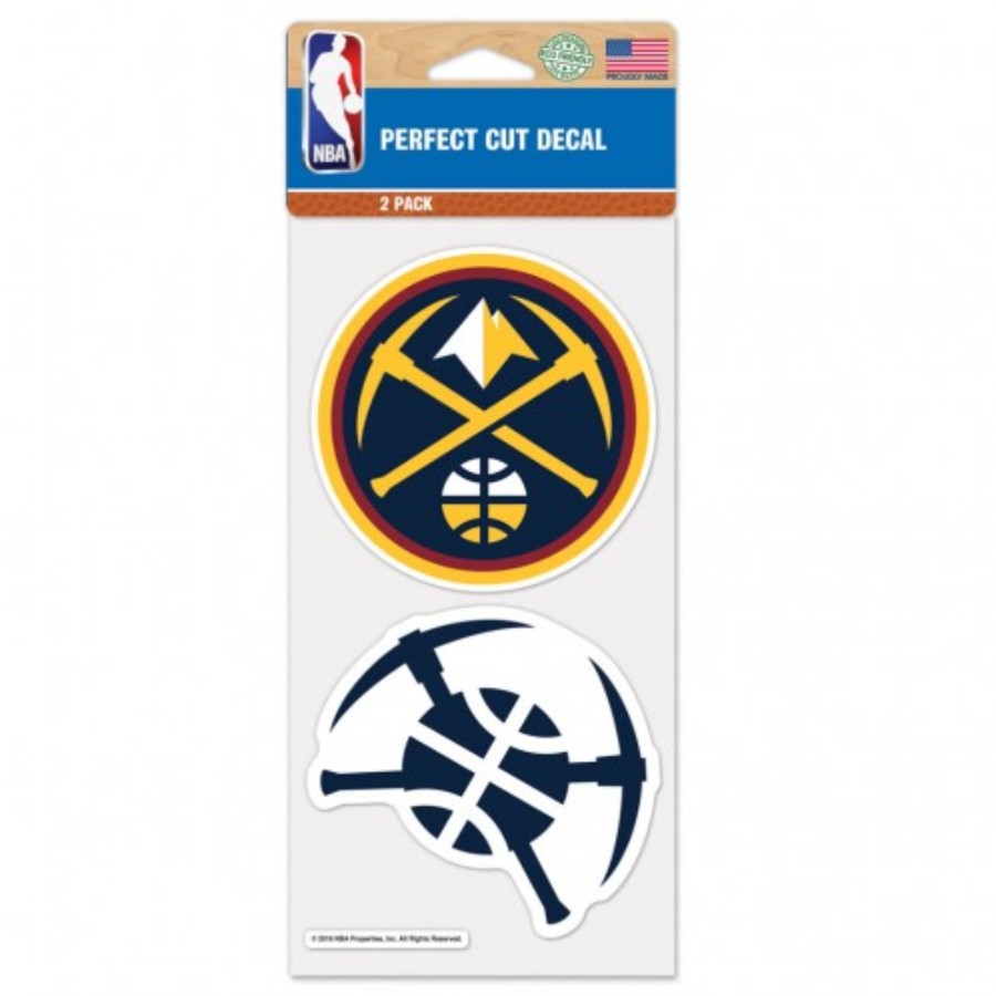 Denver Nuggets Logo - Set of Two 4x4 Die Cut Decals at Sticker Shoppe