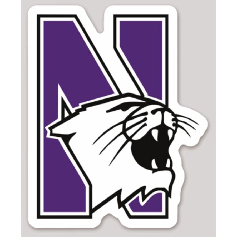 Northwestern University Wildcats Logo - Vinyl Sticker at Sticker Shoppe