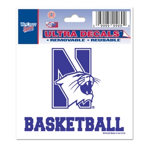 Northwestern University Wildcats Basketball - 3x4 Ultra Decal at ...