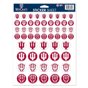 Indiana University Hoosiers - 8.5x11 Sticker Sheet at Sticker Shoppe
