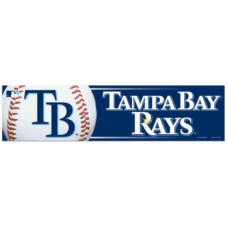 Tampa Bay Rays - 3x12 Bumper Sticker Strip at Sticker Shoppe