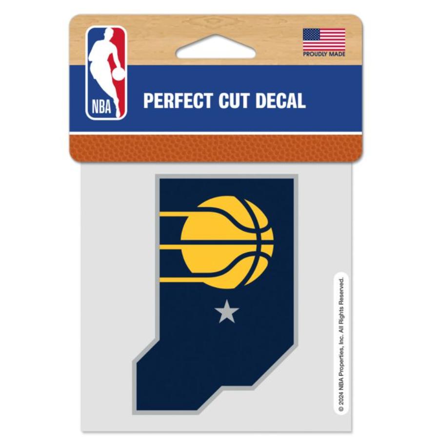 Indiana Pacers Alternate Logo - 4x4 Die Cut Decal at Sticker Shoppe
