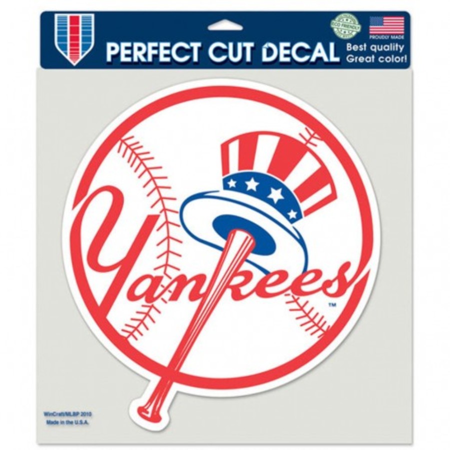 New York Yankees Top Hat - 8x8 Full Color Die Cut Decal at Sticker Shoppe