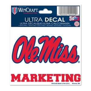 University Of Mississippi Ole Miss Rebels Marketing - 3x4 Ultra Decal ...