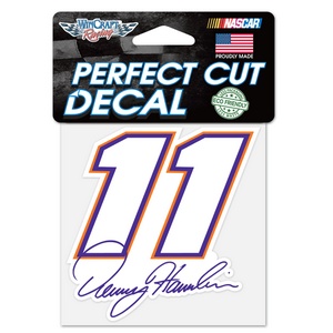 Denny Hamlin #11 - 4x4 Die Cut Decal at Sticker Shoppe