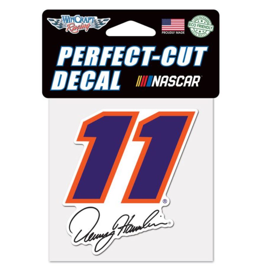 Denny Hamlin #11 - 4x4 Die Cut Decal at Sticker Shoppe