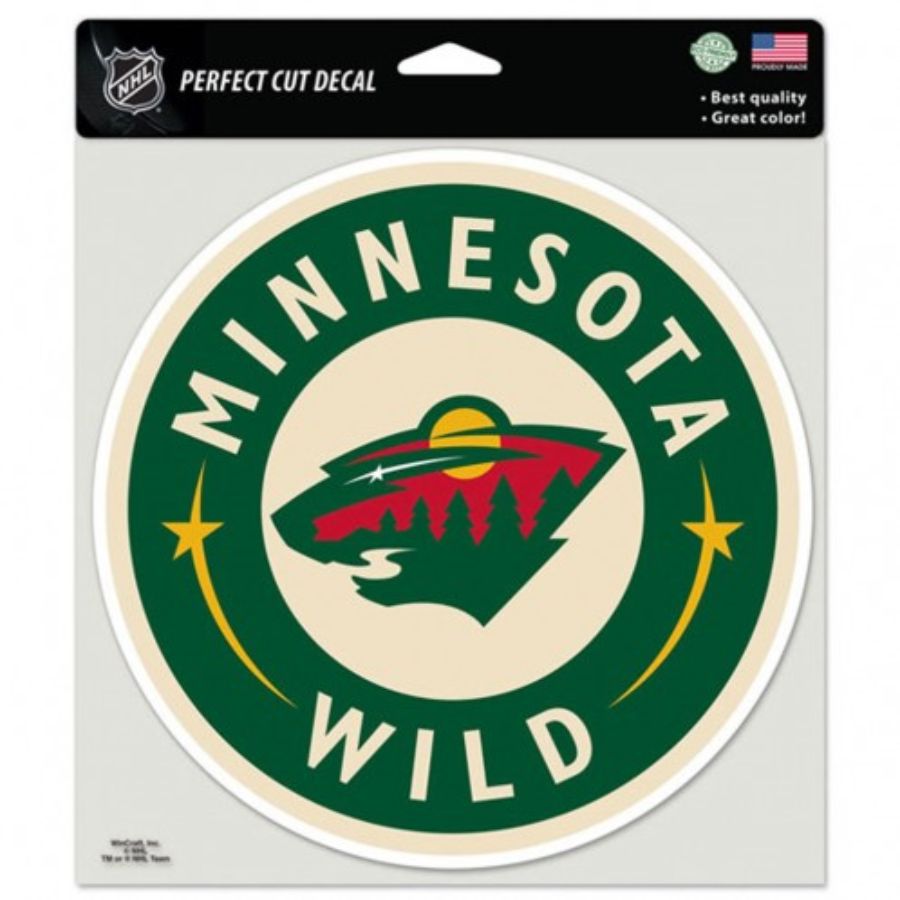 Minnesota Wild - 8x8 Full Color Die Cut Decal at Sticker Shoppe