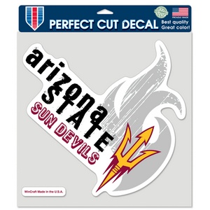 Arizona State University Sun Devils Grey - 8x8 Full Color Die Cut Decal ...
