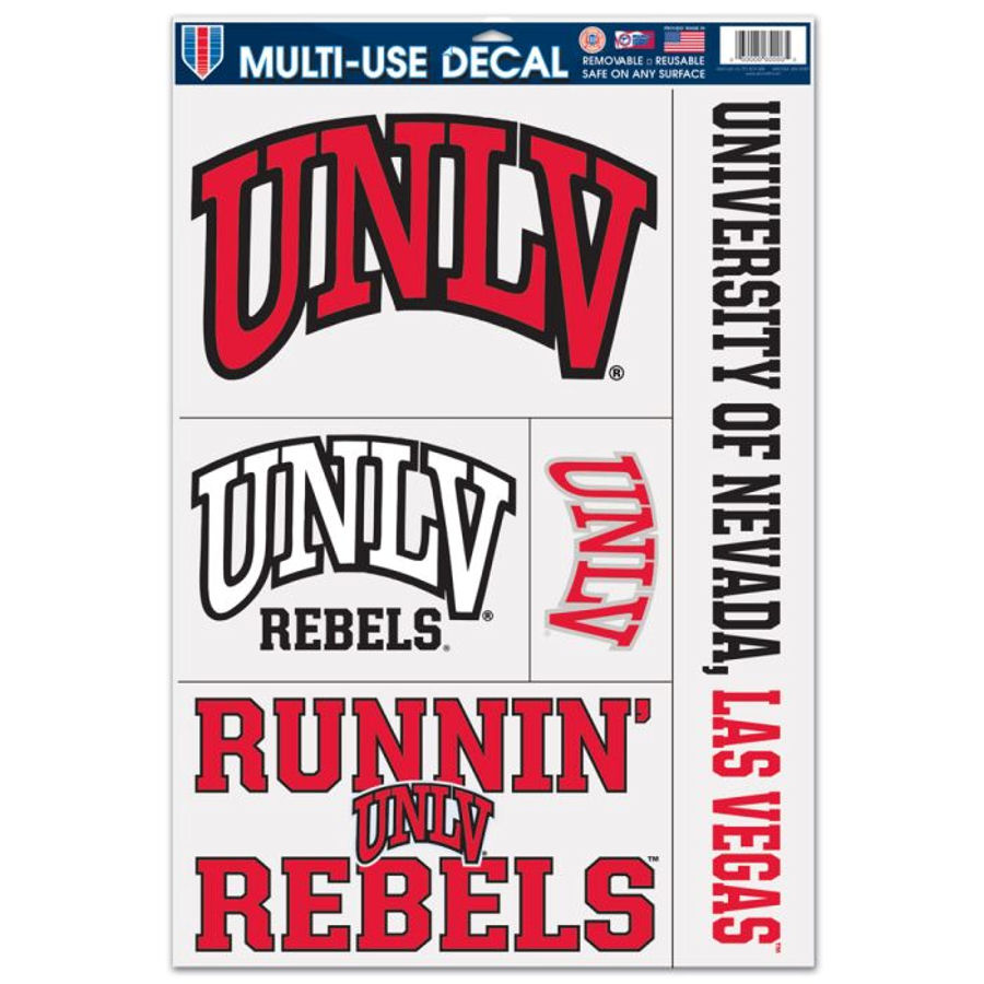 University of Nevada-Las Vegas UNLV Rebels - Set of 5 Ultra Decals at ...