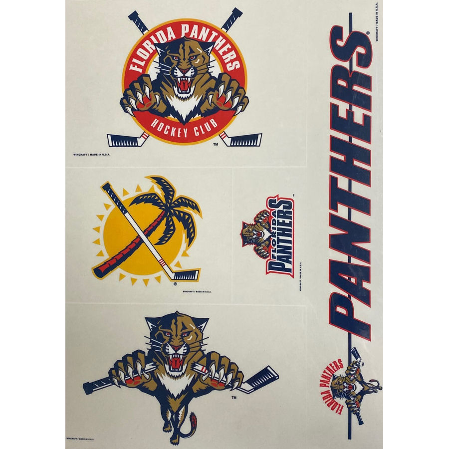 Florida Panthers - Set of 5 Ultra Decals at Sticker Shoppe