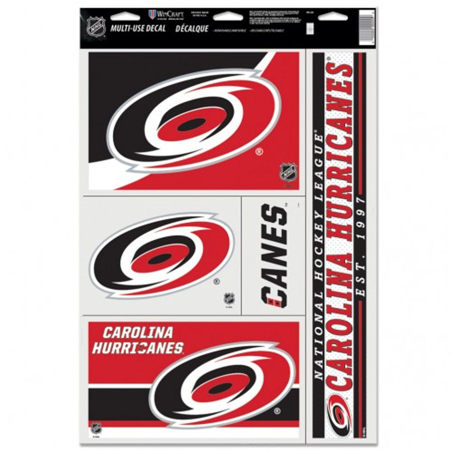 Carolina Hurricanes - Set of 5 Ultra Decals at Sticker Shoppe