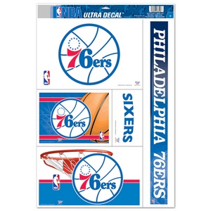 Philadelphia 76ers - Set of 5 Ultra Decals at Sticker Shoppe