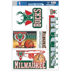 Milwaukee Bucks - Set of 5 Ultra Decals at Sticker Shoppe
