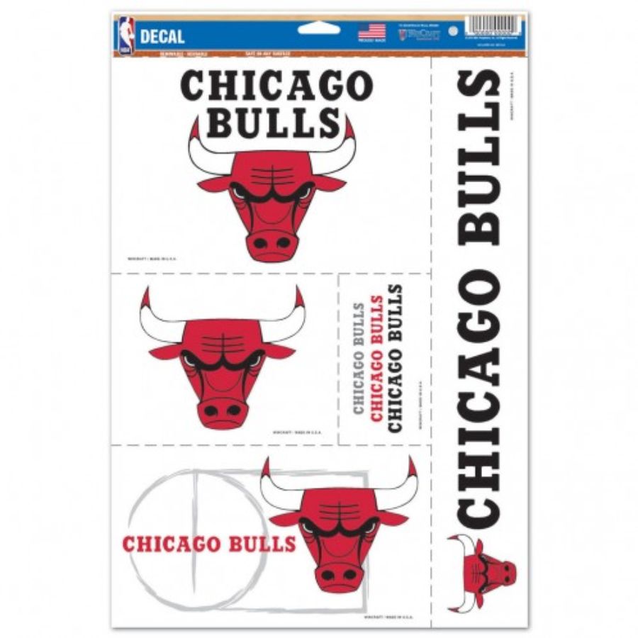 Chicago Bulls - Set of 5 Ultra Decals at Sticker Shoppe