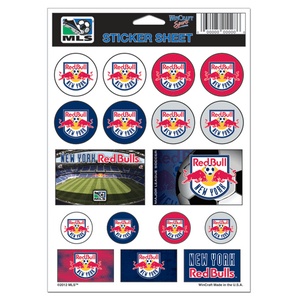 New York Red Bulls - 5x7 Sticker Sheet at Sticker Shoppe