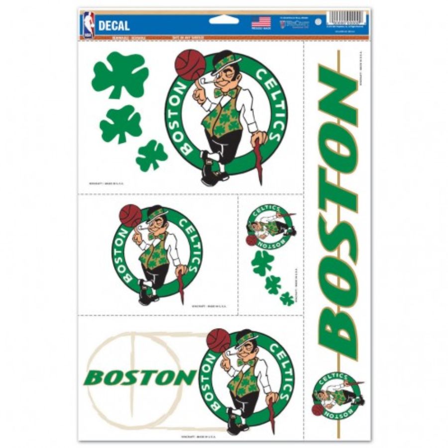 Boston Celtics - Set of 5 Ultra Decals at Sticker Shoppe