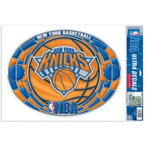 New York Knicks - Stained Glass 11x17 Ultra Decal at Sticker Shoppe