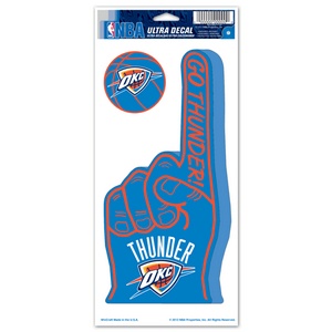Oklahoma City Thunder - Finger Ultra Decal 2 Pack at Sticker Shoppe