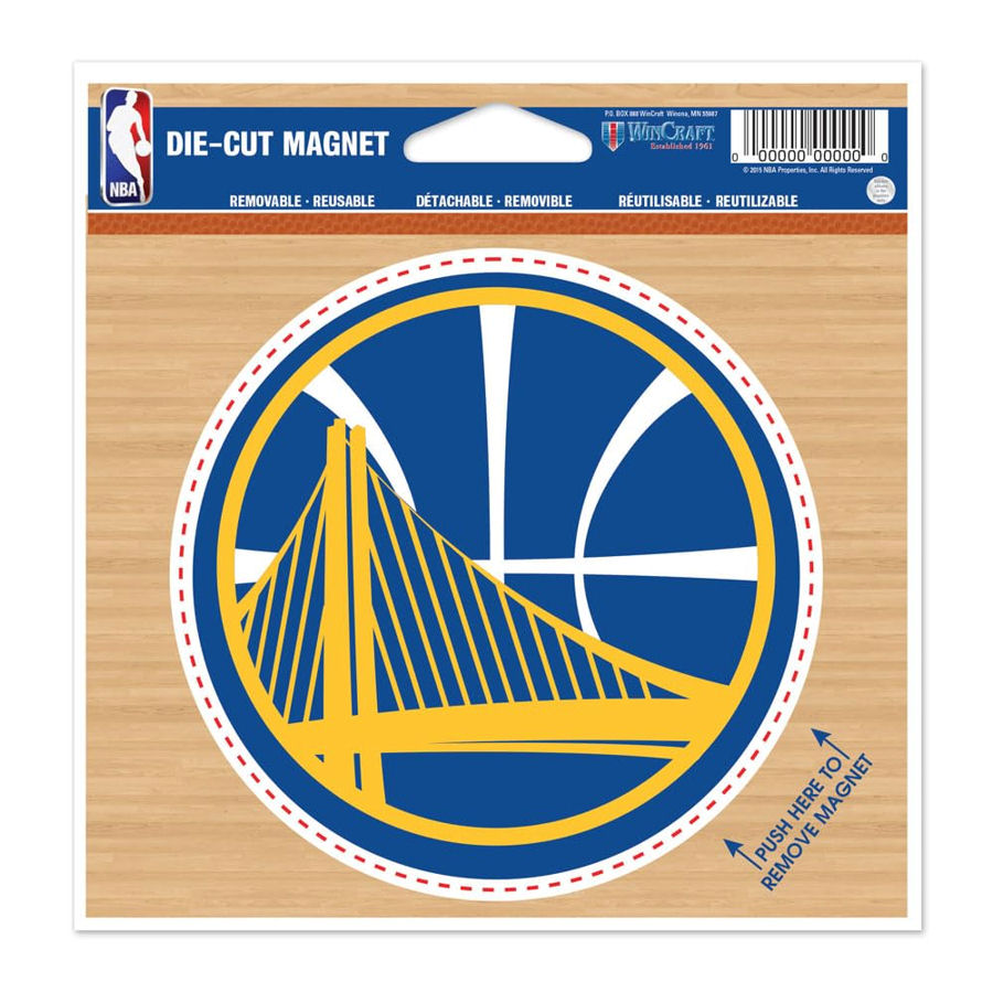 Golden State Warriors - 4" Die Cut Logo Magnet at Sticker Shoppe