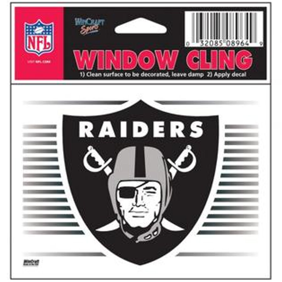 Las Vegas Raiders - 3x3 Static Window Cling at Sticker Shoppe