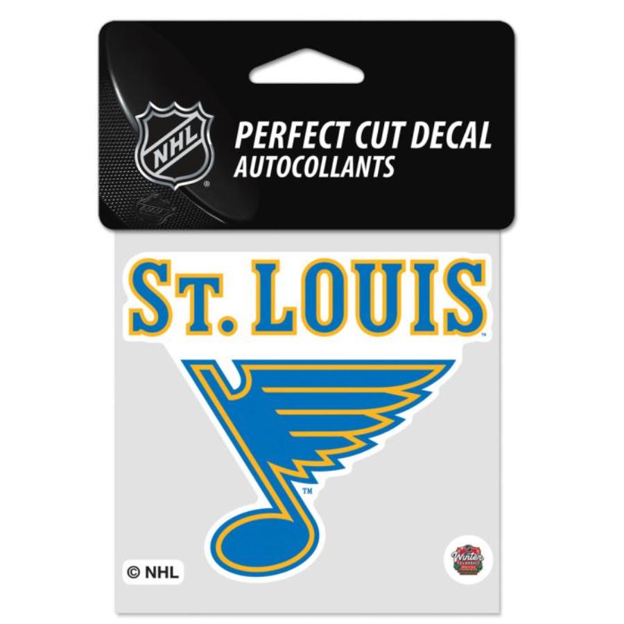 St. Louis Blues Winter Classic Logo - 4x4 Die Cut Decal at Sticker Shoppe