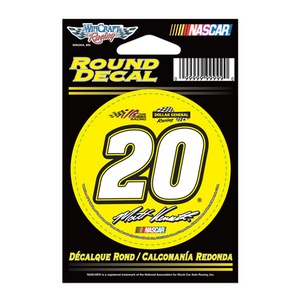 Matt Kenseth #20 Dollar General - 3x3 Round Vinyl Sticker at Sticker Shoppe