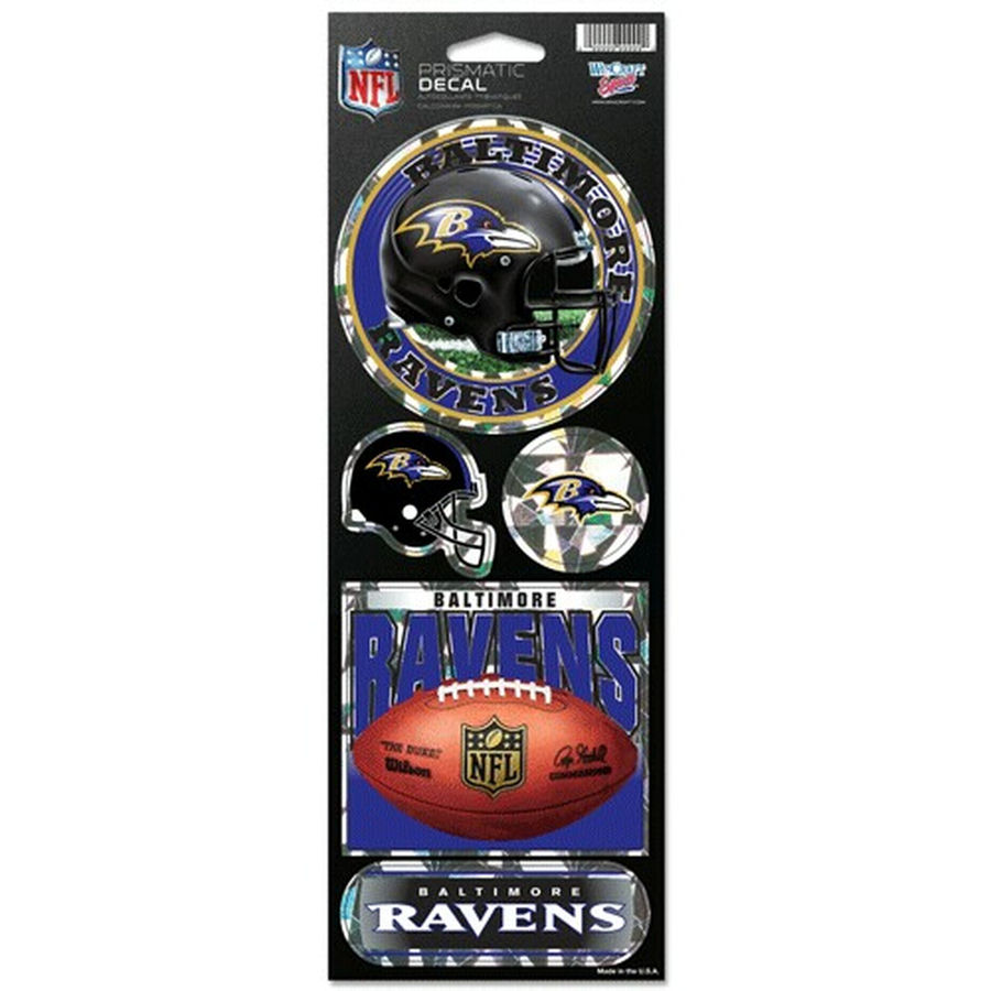 Baltimore Ravens - Set Of 5 Prismatic Sticker Sheet at Sticker Shoppe