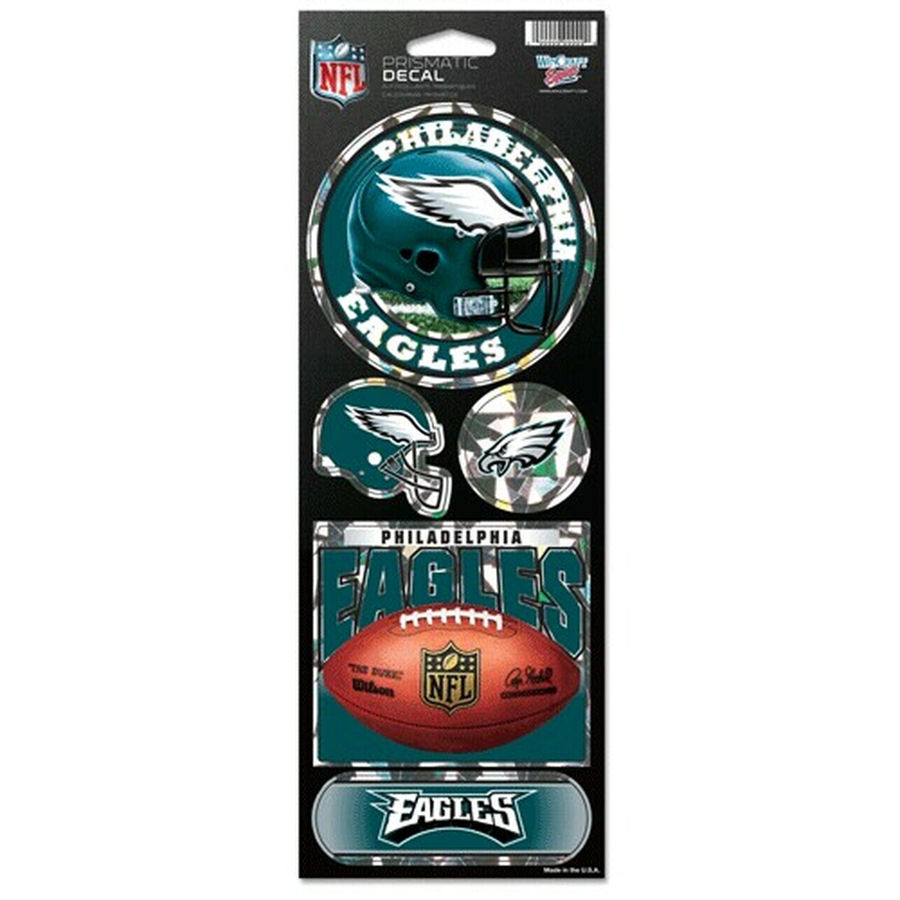 Philadelphia Eagles - Set Of 5 Prismatic Sticker Sheet at Sticker Shoppe