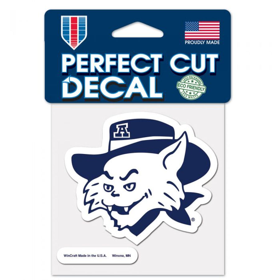 University Of Arizona Wildcats Retro Mascot - 4x4 Die Cut Decal at ...