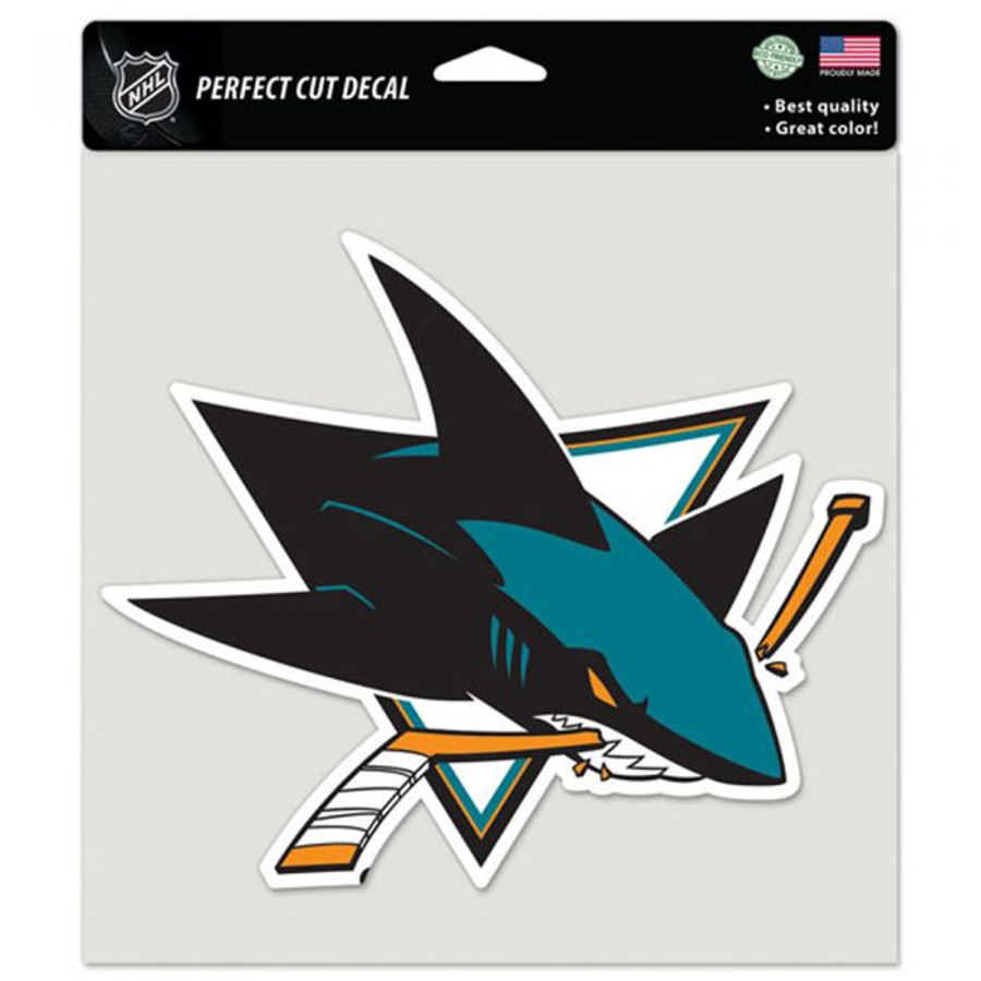 San Jose Sharks - 8x8 Full Color Die Cut Decal at Sticker Shoppe