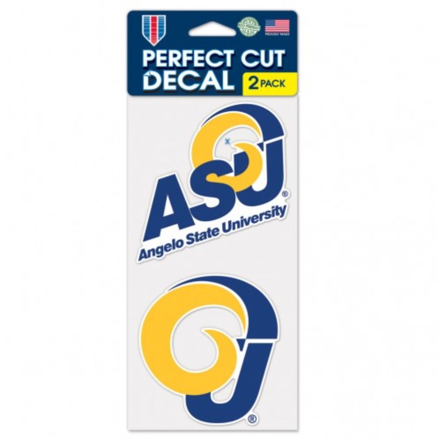 Angelo State University Rams - Set of Two 4x4 Die Cut Decals at Sticker ...