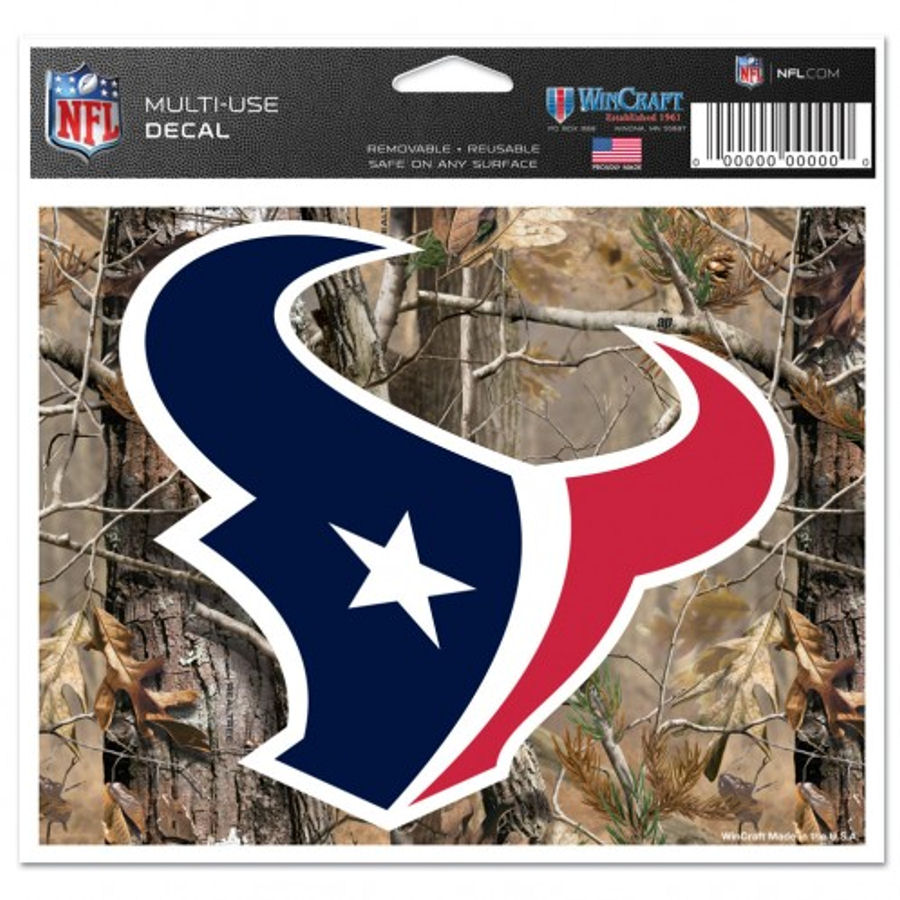 Houston Texans Camouflage - 5x6 Ultra Decal at Sticker Shoppe