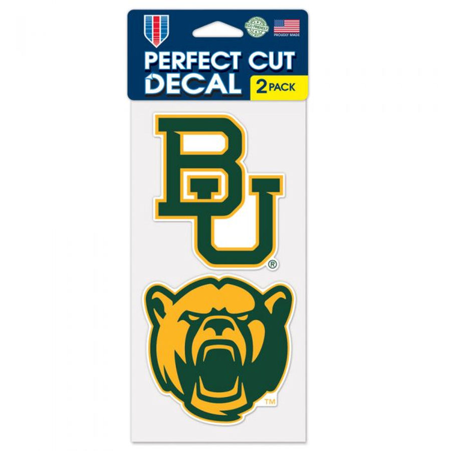 Baylor University Bears - Set of Two 4x4 Die Cut Decals at Sticker Shoppe
